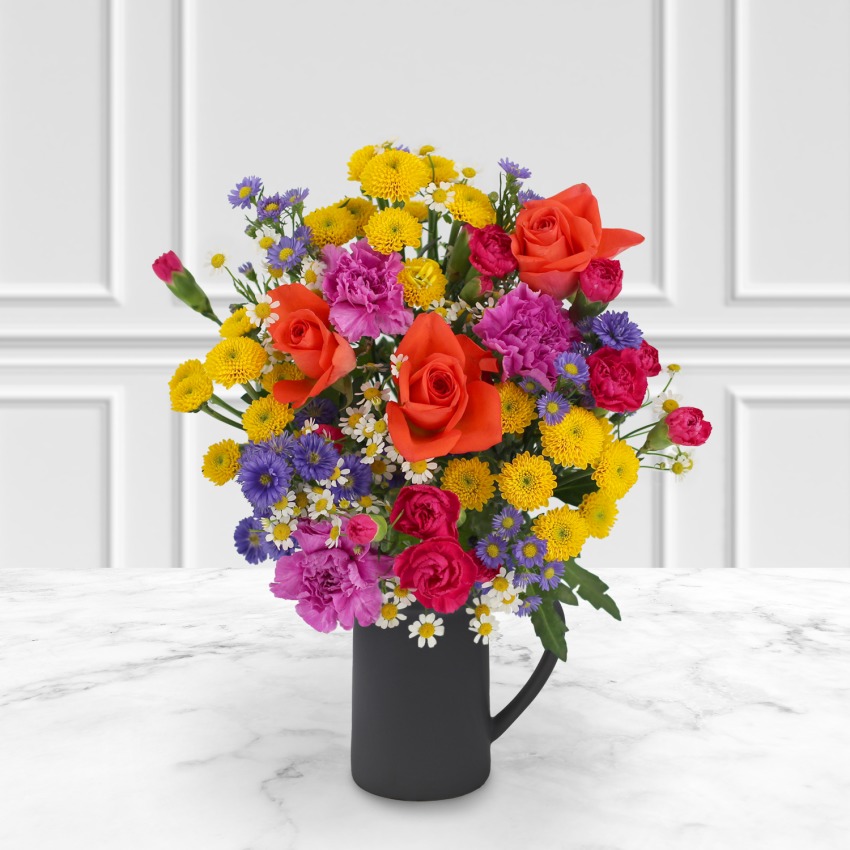 Radiant Splash Bouquet | FREE UK Delivery | Post-a-Rose Flowers ...